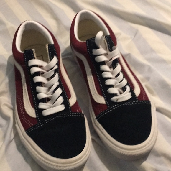 Vans | Shoes | Red Black White Vans Off The Wall | Poshmark